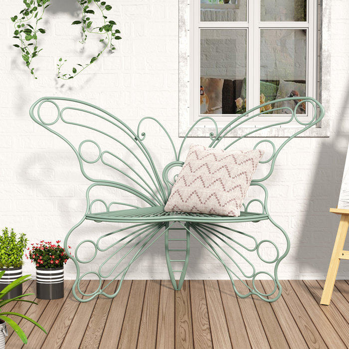 August Grove® Borgus Metal Outdoor Butterfly Chair Lounge Chair & Reviews | Wayfair